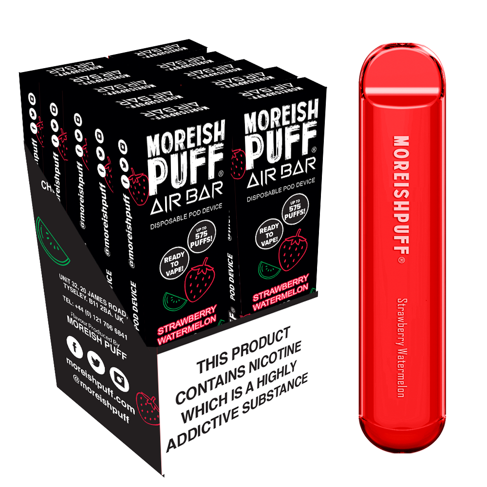 Moreish Puff Strawberry Watermelon Disposable Pod Device - Disposable ...